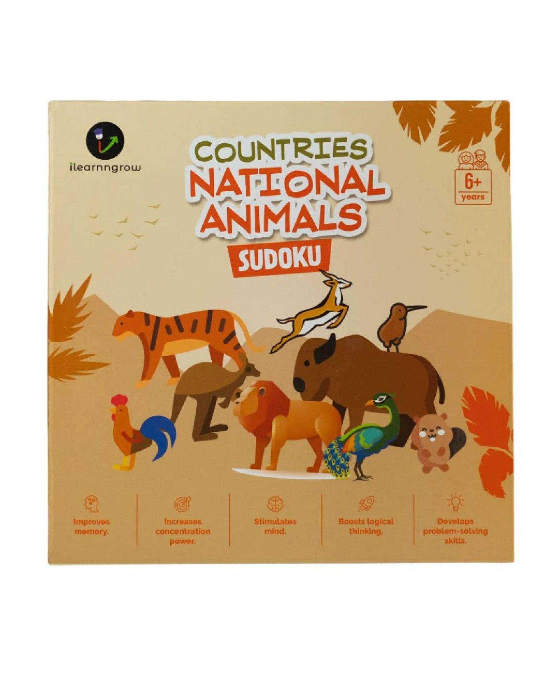 TF Countries National Animals Sudoku - Best Gifts for Kids